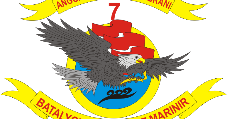 Logo Yonif 7 Marinir - Anggaraksa Jaladhi Brani