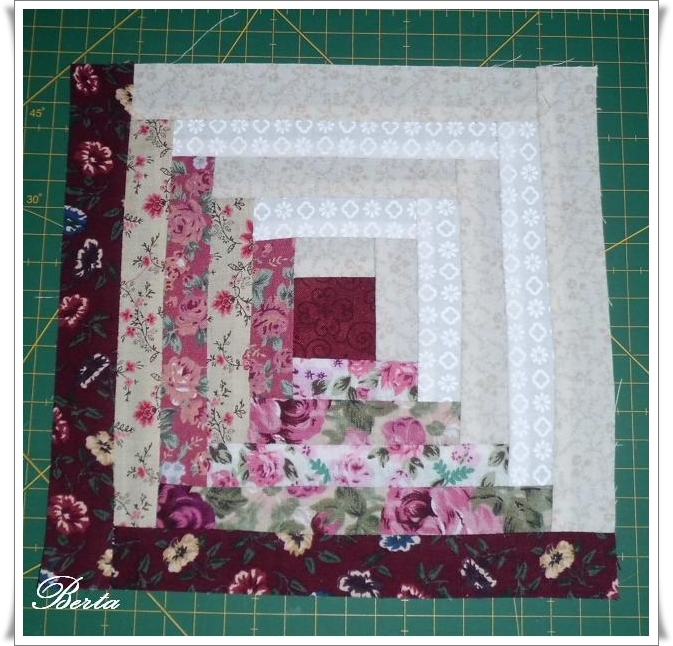 Patchwork: Bloque 8º Log cabin