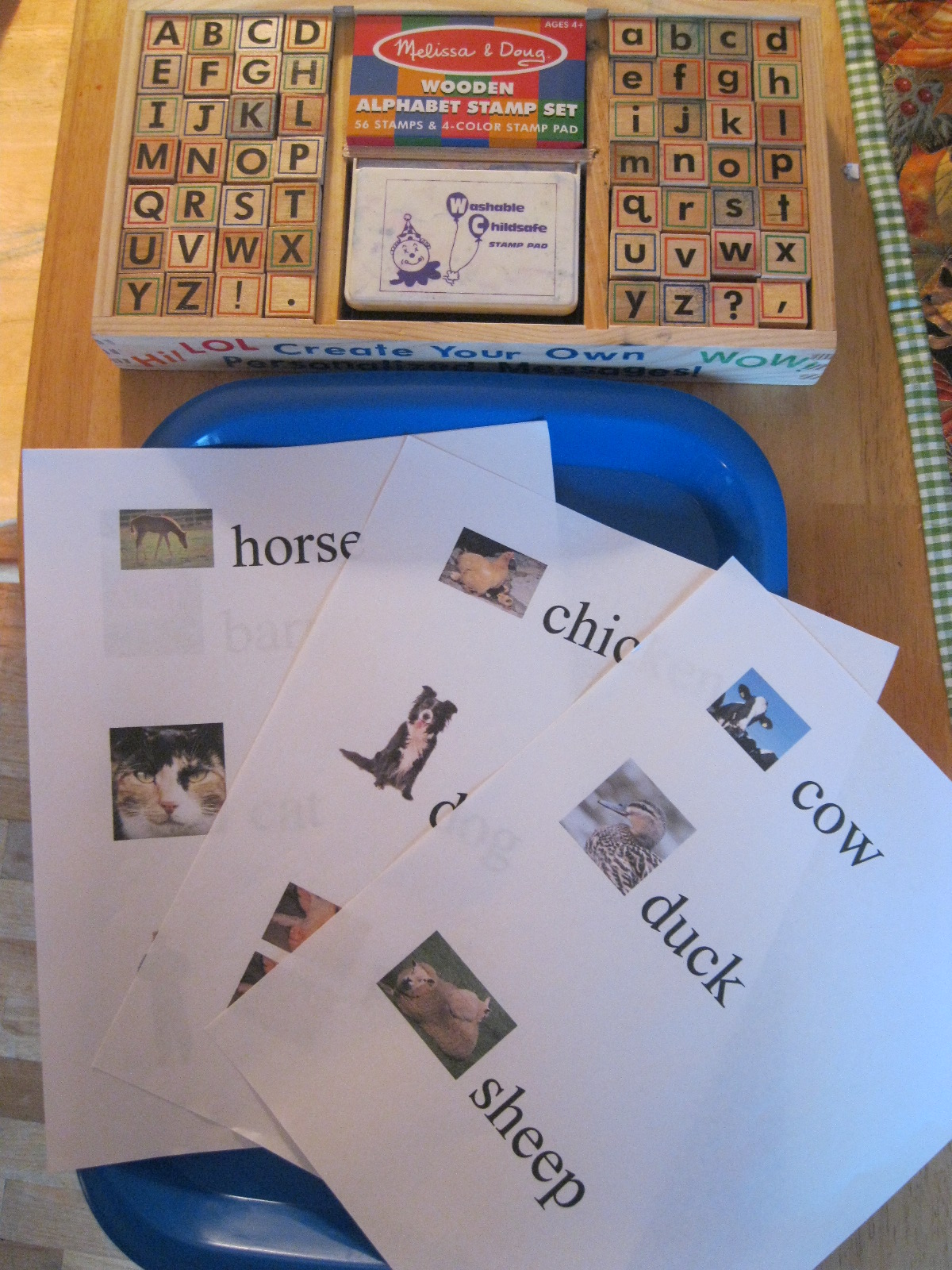 The Preschool Experiment: Farm Theme Tot Trays