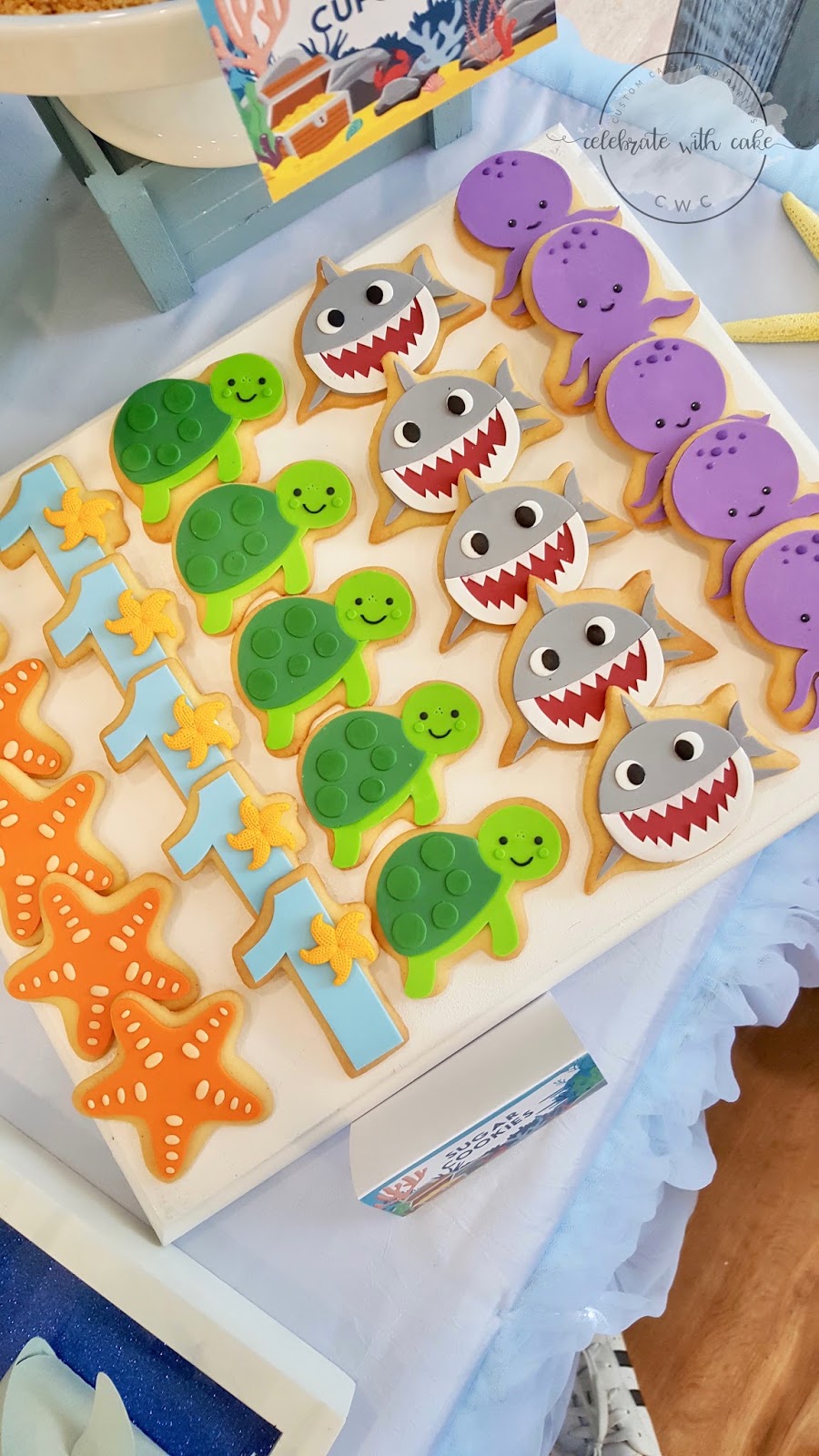 Celebrate with Cake!: Ocean themed Set up featuring Sharks (Please ...