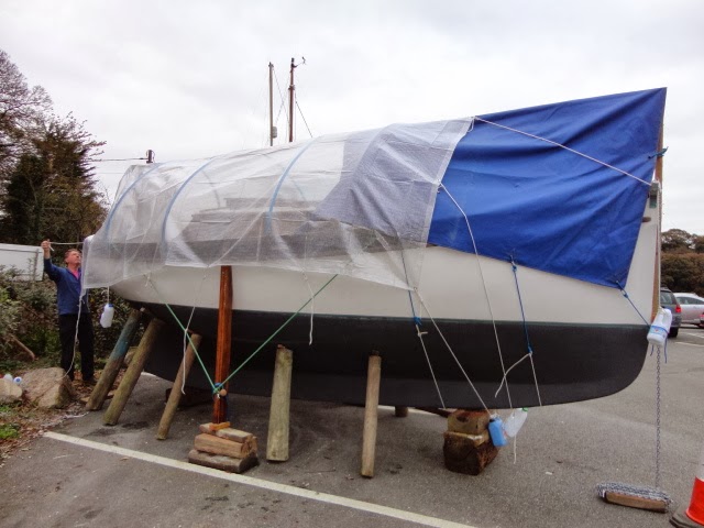 Winter Work on our 20' Heard Mevagissey Tosher: Winter Cover