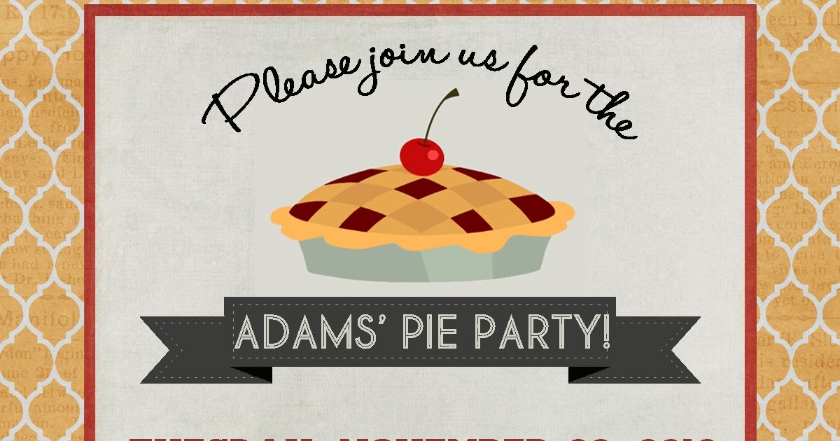 Announcements to Ponder: {Pie Party Invitation}