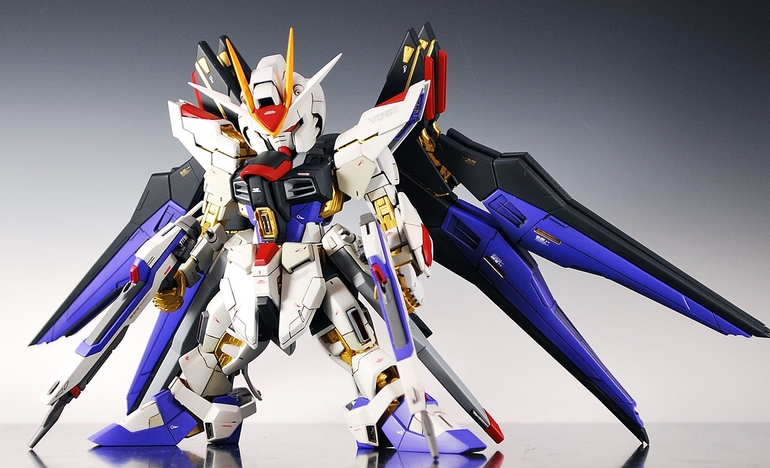 GUNDAM GUY: MG + SD Strike Freedom Gundam - Custom Build