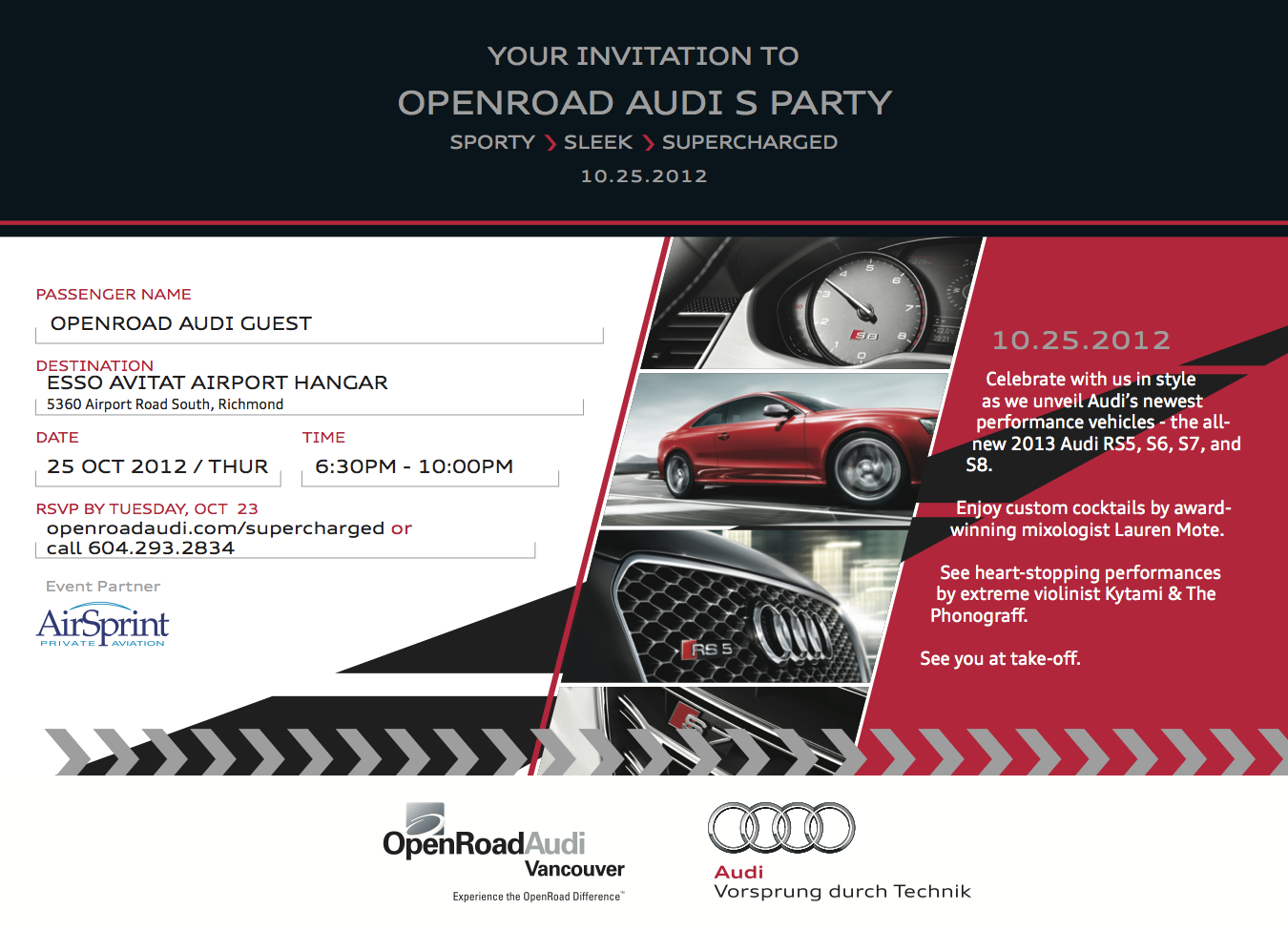 Audi Car Event on Oct 25