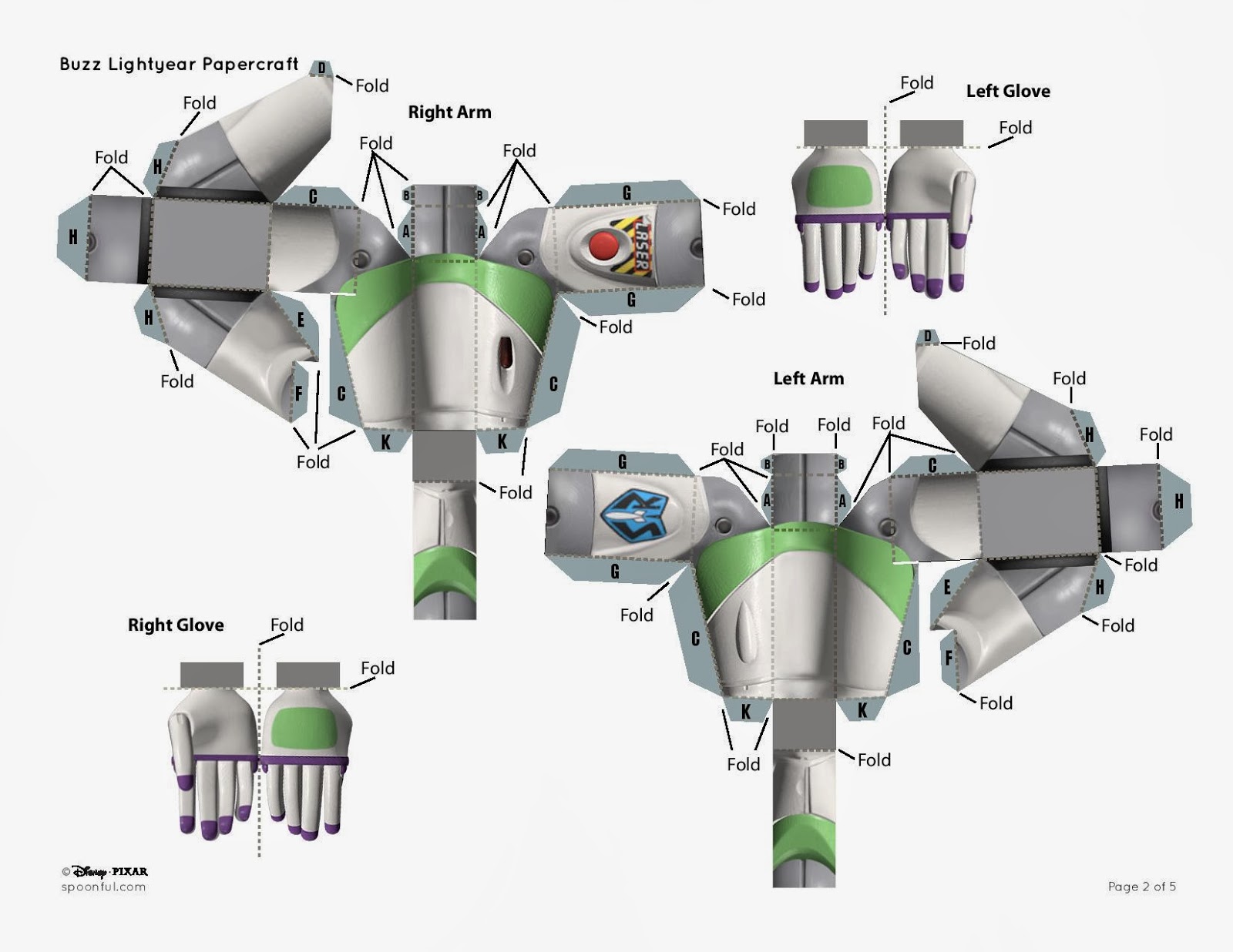 buzz-lightyear-3d-papercraft-page-002.jpg 1,600×1,236 像素 | Brinquedo ...