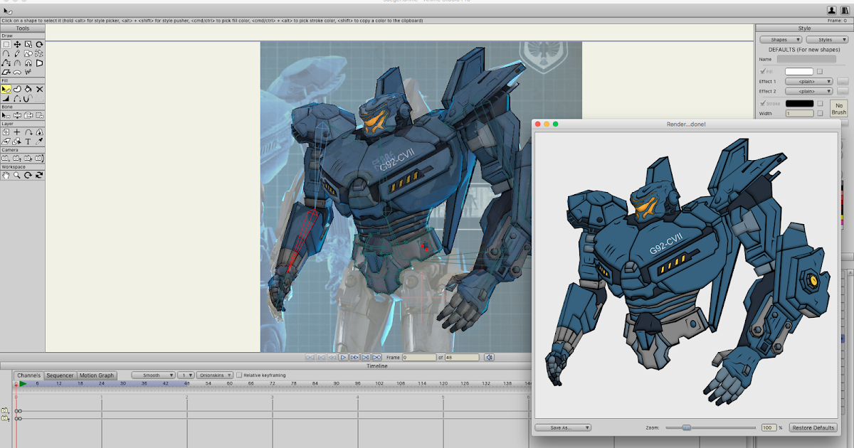 BiggyRich - Animation and Anime Studio Resources: Jaeger Model Progress