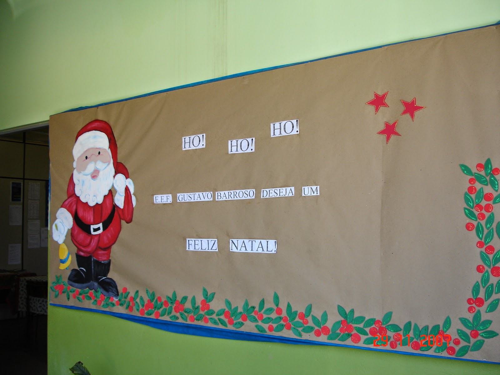 JORNAL PONTO COM: Ideia de Mural para Natal: