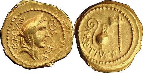 Julio César y la introducción del áureo en el sistema monetario romano ...