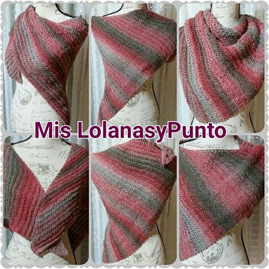 Diferentes formas de llevar un chal. | Mis LolanasyPunto