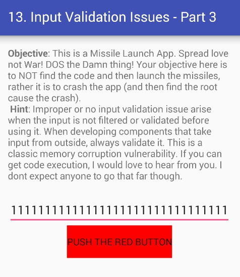 Whitelist Android Pt Diva 13 Input Validation Issues 3 Buffer Overflow