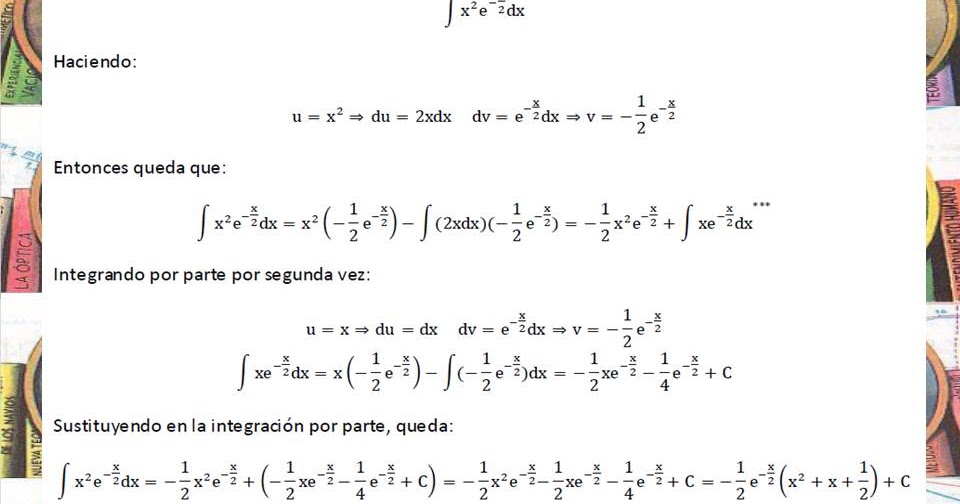 Colección de Ejercicios de Matemáticas "CEM": Integral por parte