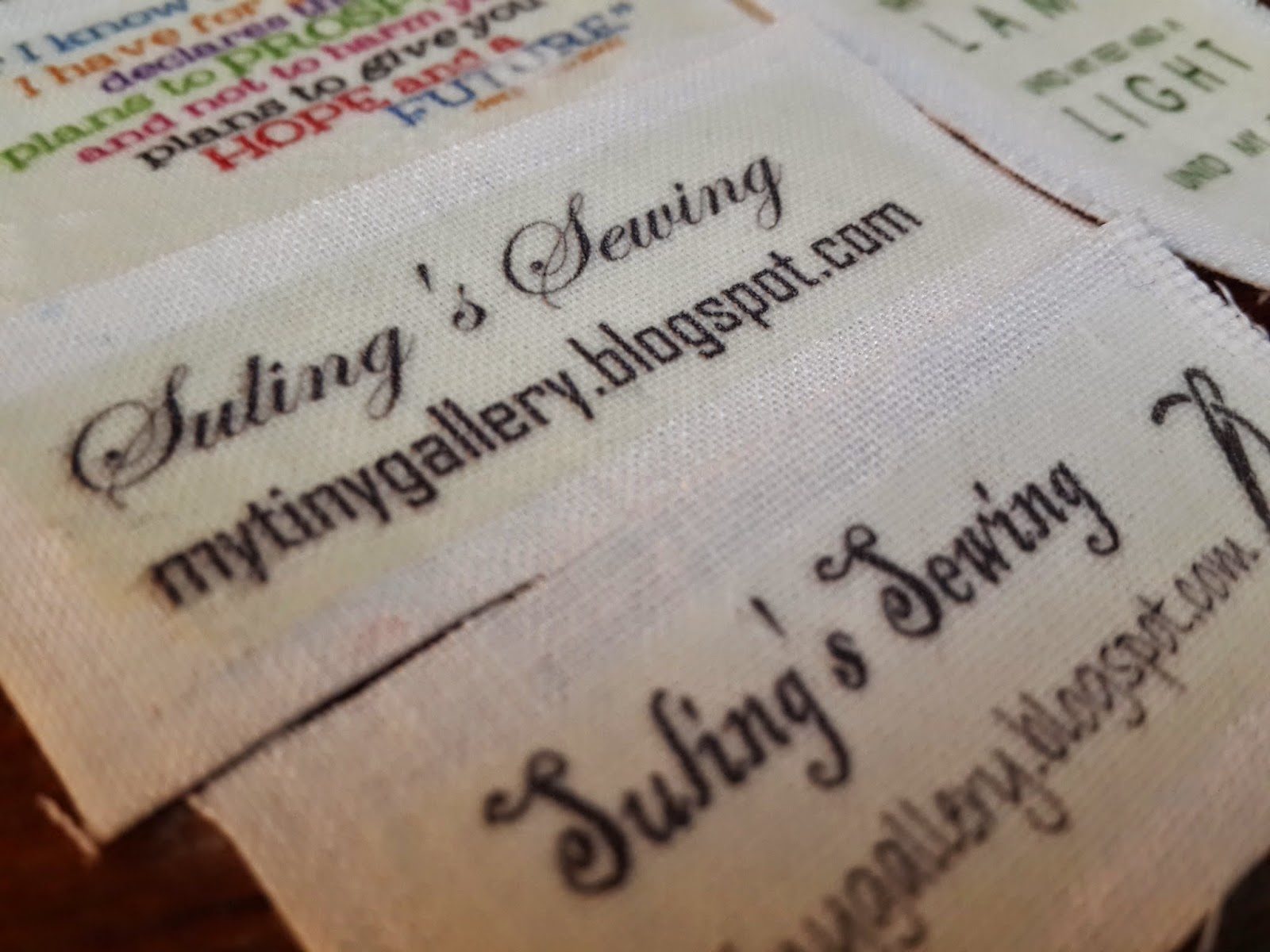 My Gallery: Tutorial: Making your own fabric label