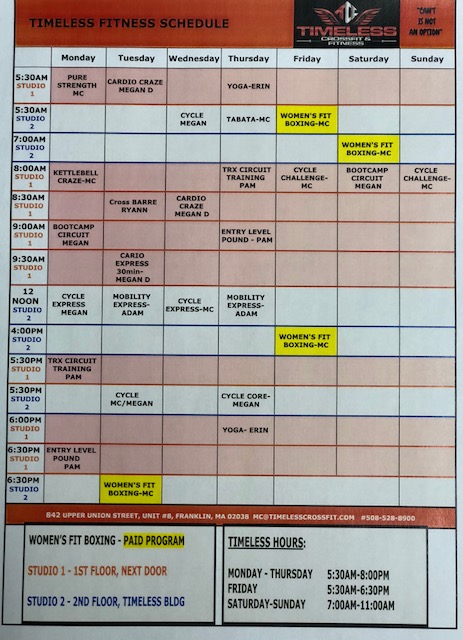 Franklin Matters: Timeless NEW FITNESS STUDIO!