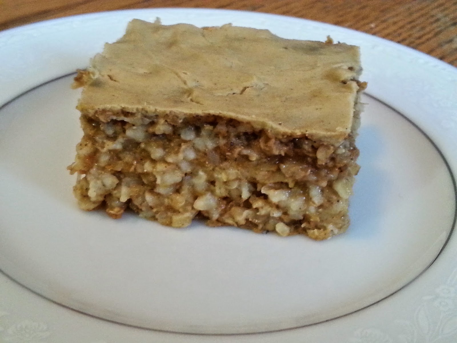Carrot Cake Oatmeal Squares with Cream Cheese Icing (Vegan, Sugar-free ...