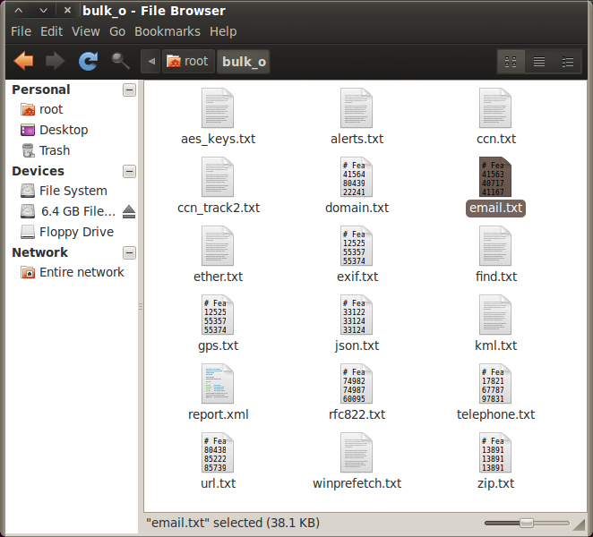 The Evil Bit Blog: Backtrack Forensics: bulk_extractor