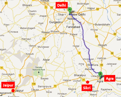 Agra: UP: maps of agra