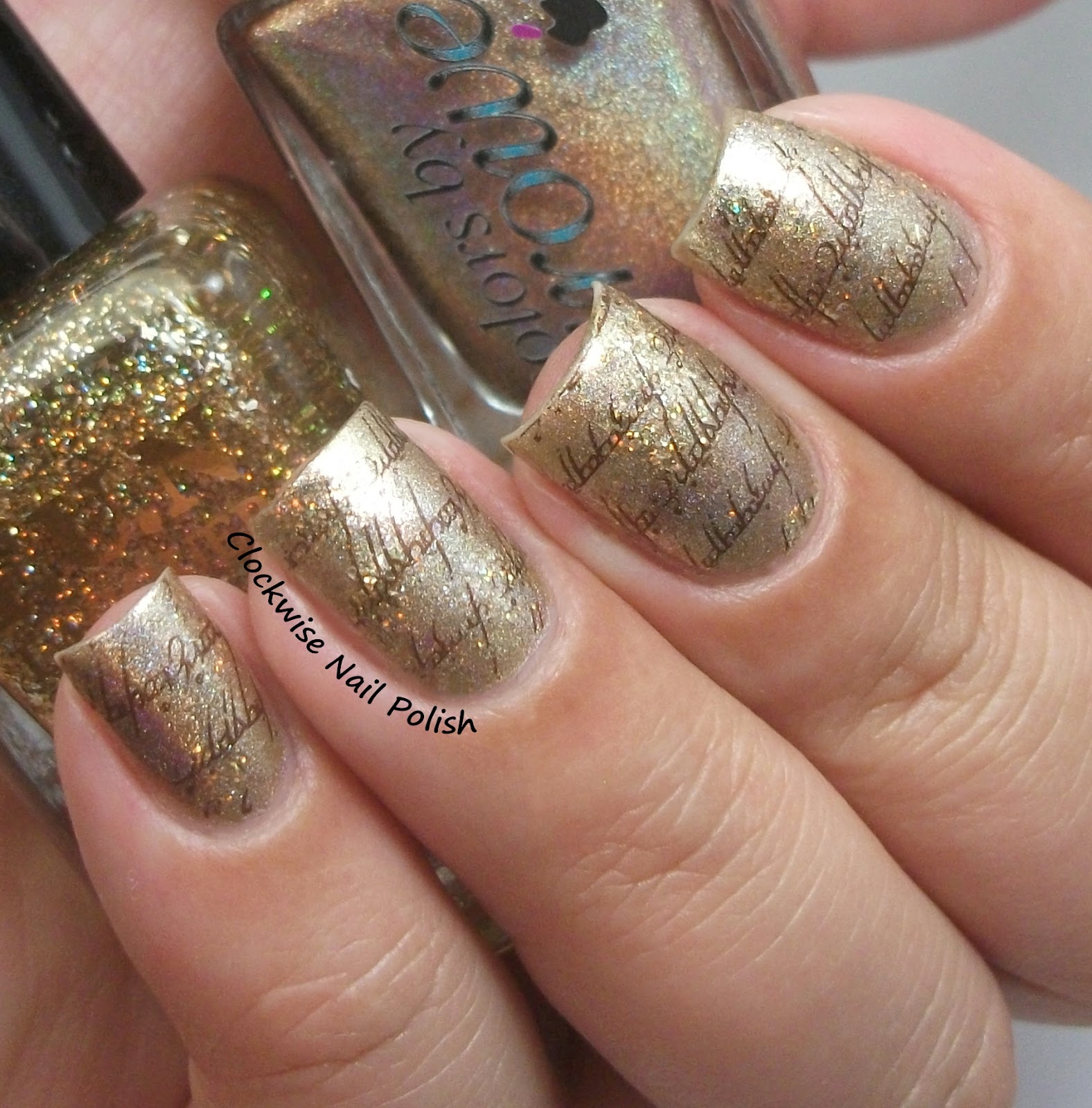 The Clockwise Nail Polish: Uber Chic Geek Love - 01 Stamping Plate Review