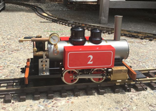 Thoughts from upside down: The Garden Railway: Ruby the Live Steam Engine