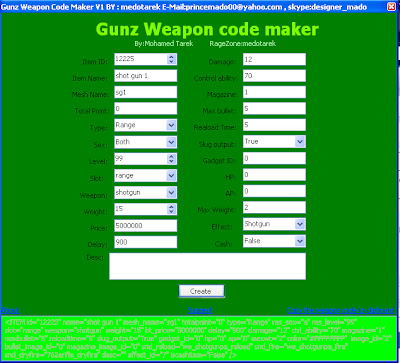 Gunz Weapon Code Maker - Aula GunZ