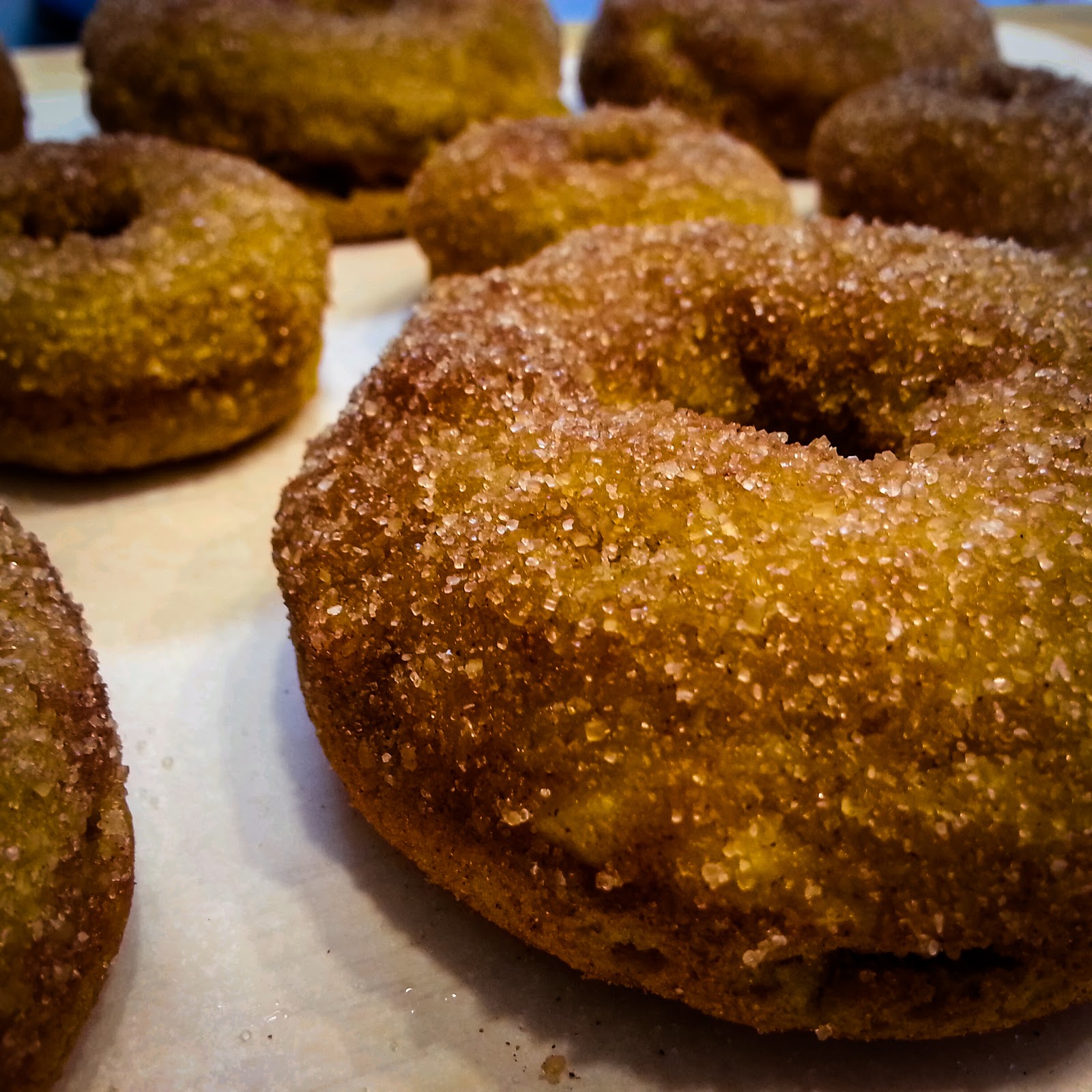 Zegedines & Bellytimber: Baked Pumpkin Buttermilk Doughnuts