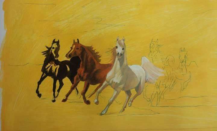 kurdistanart: Artwork painting by Sabah Jazrawi1960 ~ Zaxo south of ...