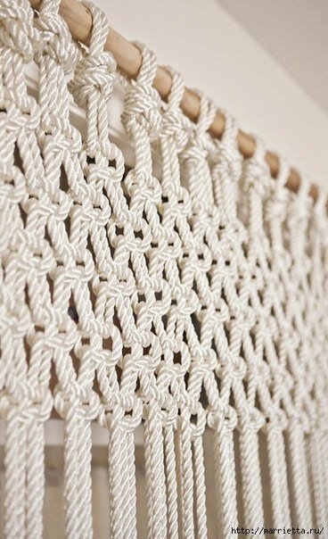 Diy Cortina de Macramê - Feltro e moldes para artesanato
