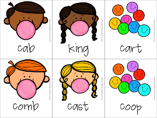 Bubble Gum Articulation Game for K and G