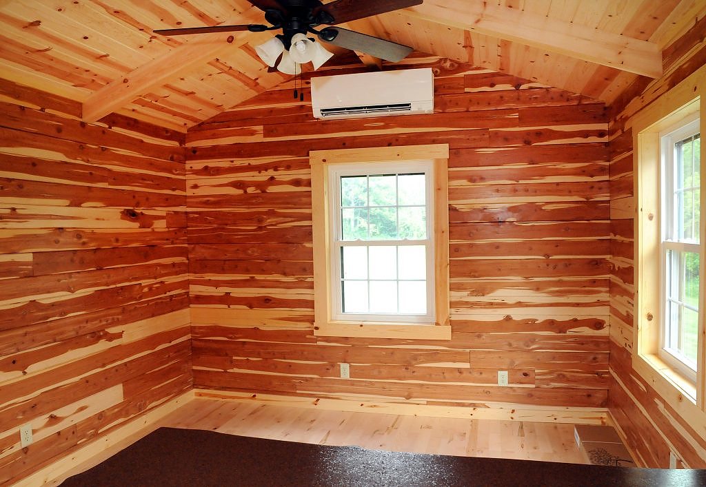 TINY HOUSE TOWN: Cambridge Log Cabin (360 Sq Ft)