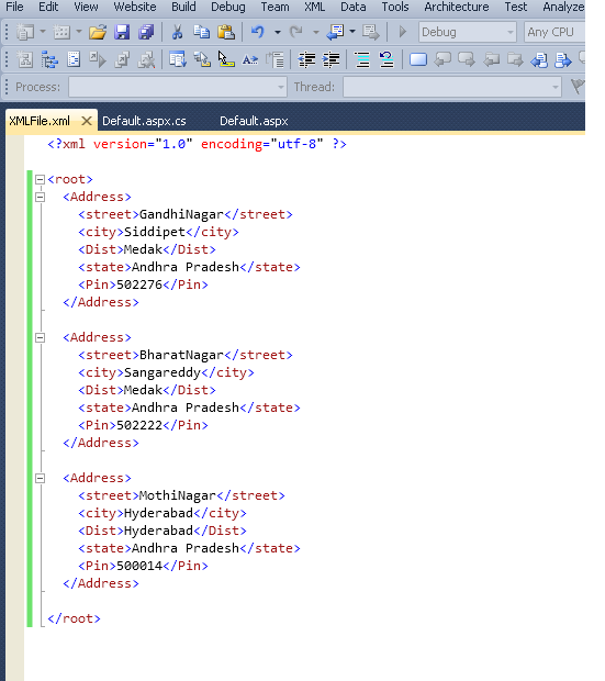 .Net Tutorial: How to bind a XML file to a GridView using Asp.net C#