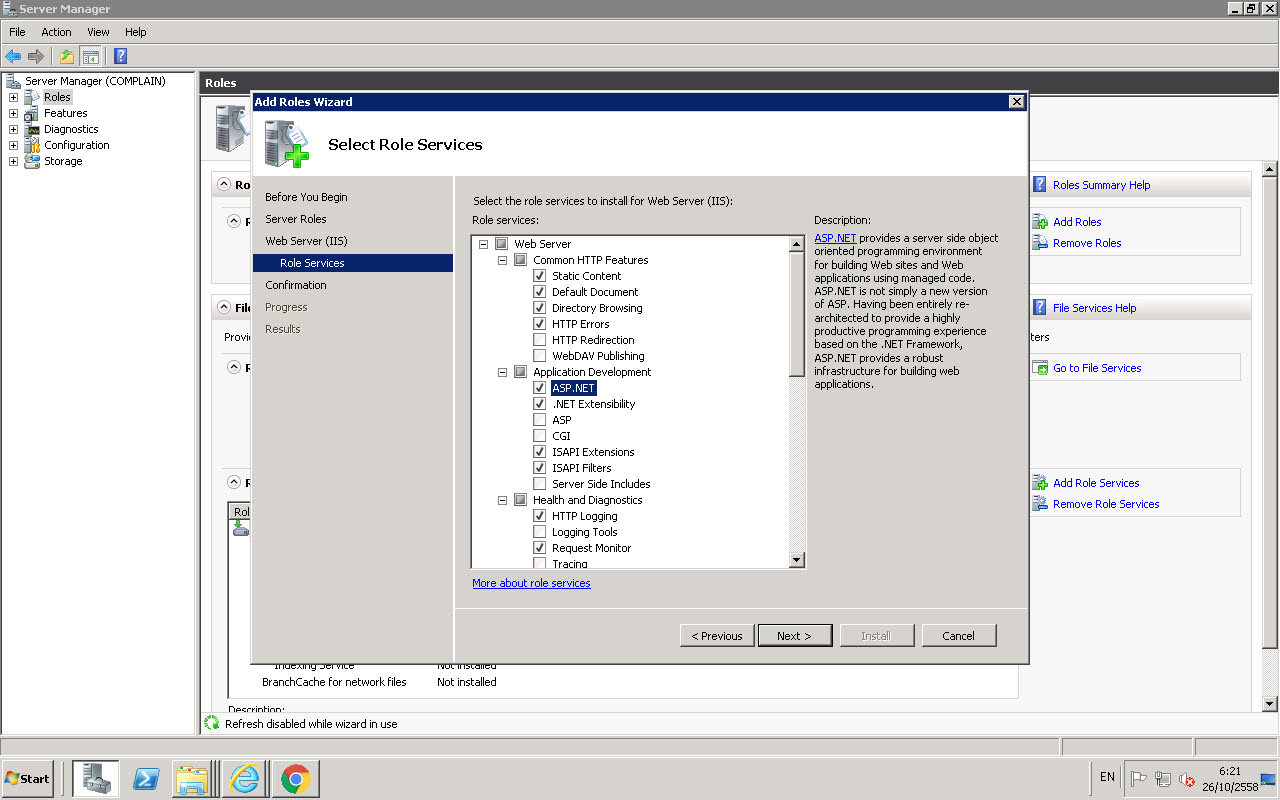 IT Club TH: การติดตั้ง IIS และ FTP ลงใน Windows Server 2008 R2 เพื่อใช้ .Net และ PHP
