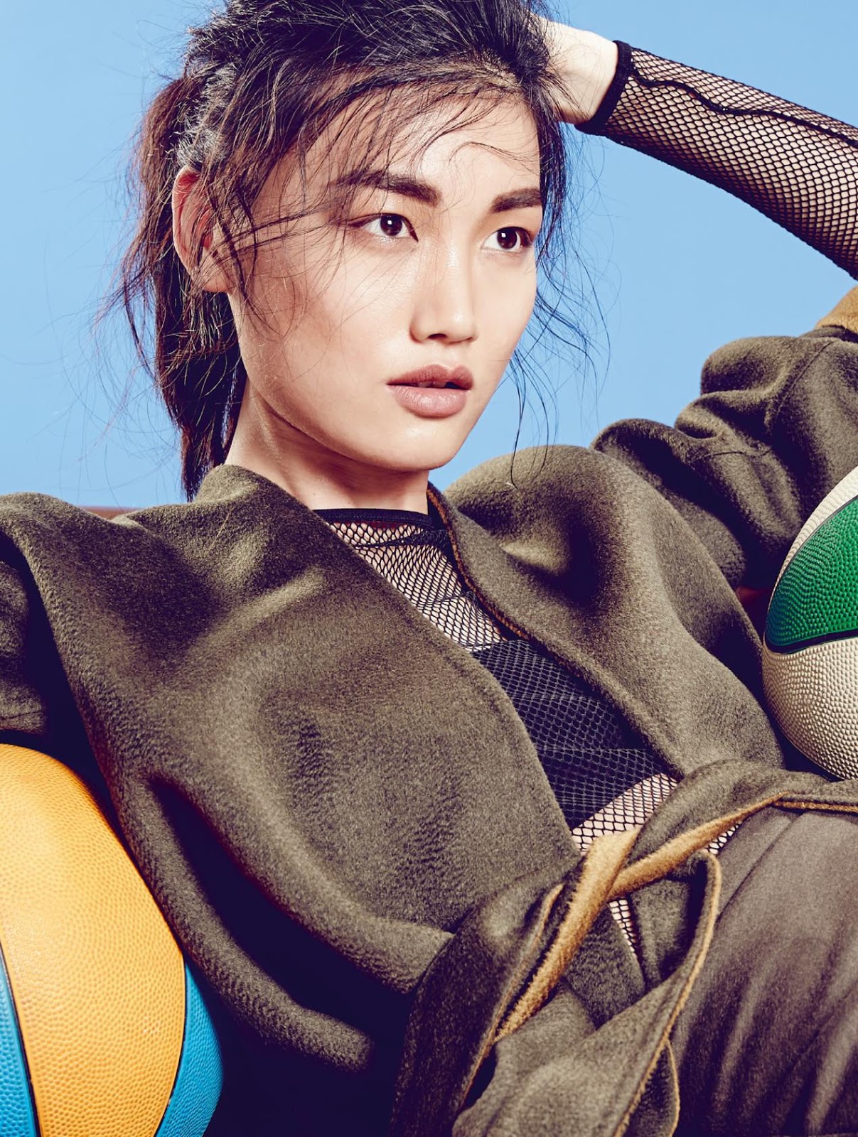 Xiaomeng Huang in Red UK Magazine August 2016 by Max Abadian