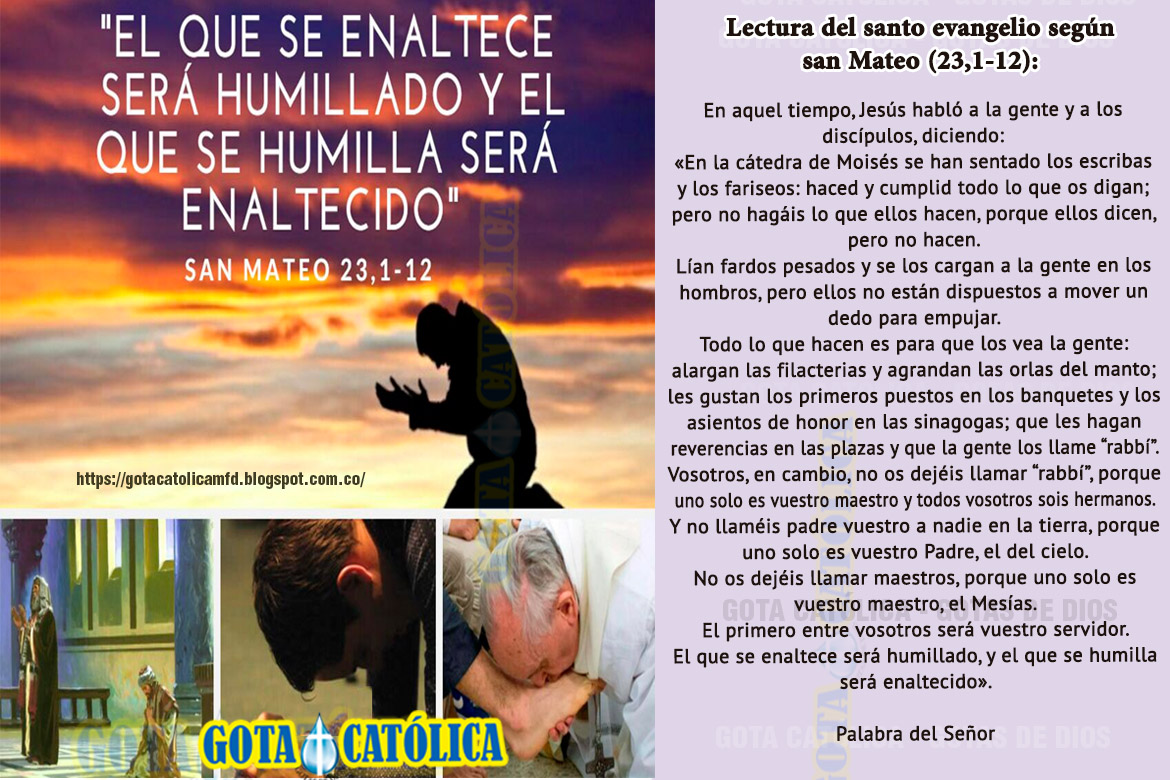 Gota Católica Gotas De Dios Lecturas Del Martes De La 2ª Semana De