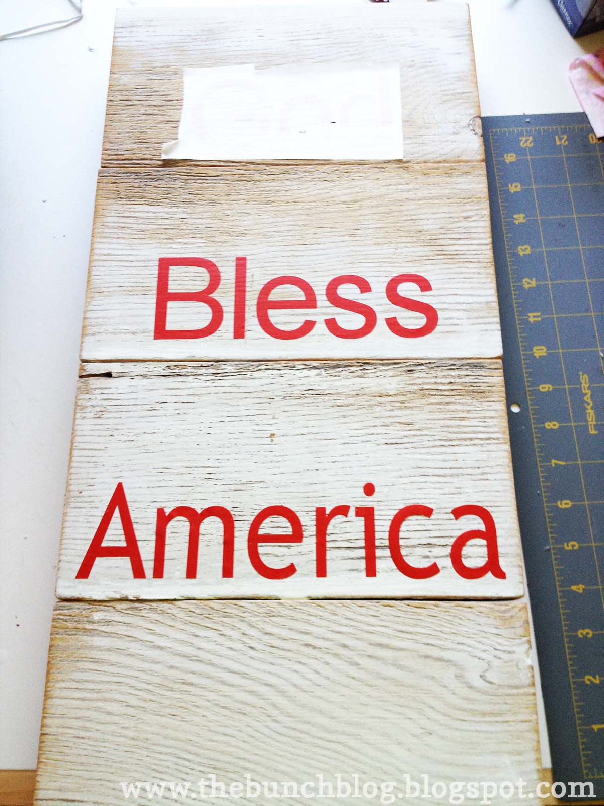the bunch- handcrafted.stylishly: Part 2- God Bless America Sign- 3 ...