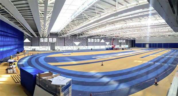 Up to recently, the only international standard indoor athletics track ...