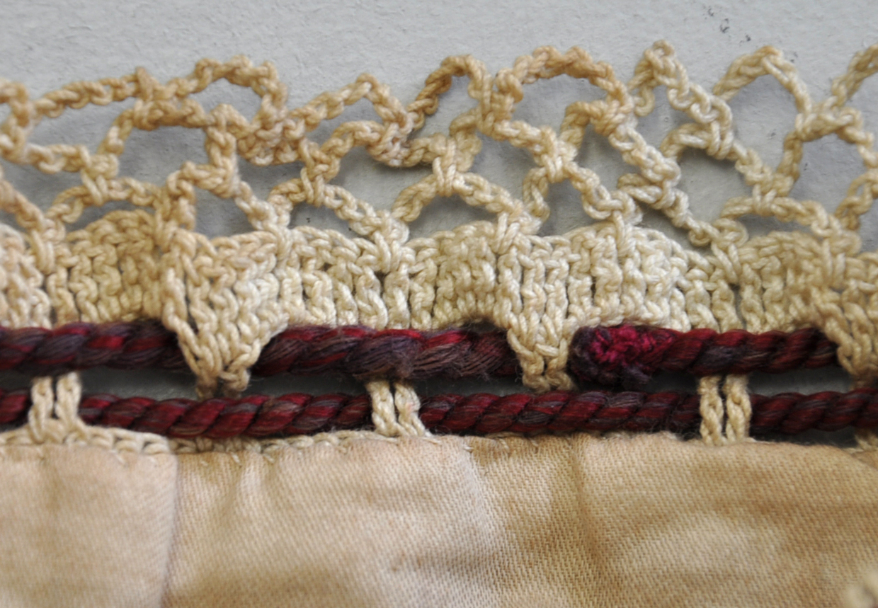Arachne's Blog: Crocheted Reticule with Silk Ribbons