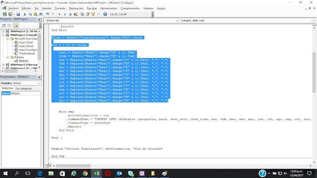 Finanzas, excel, vba, sql y algo más...: Ejecutar la instrucción INSERT INTO de SQL desde Excel ...