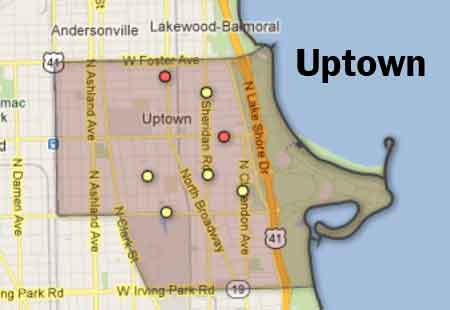 Chicago Map Uptown