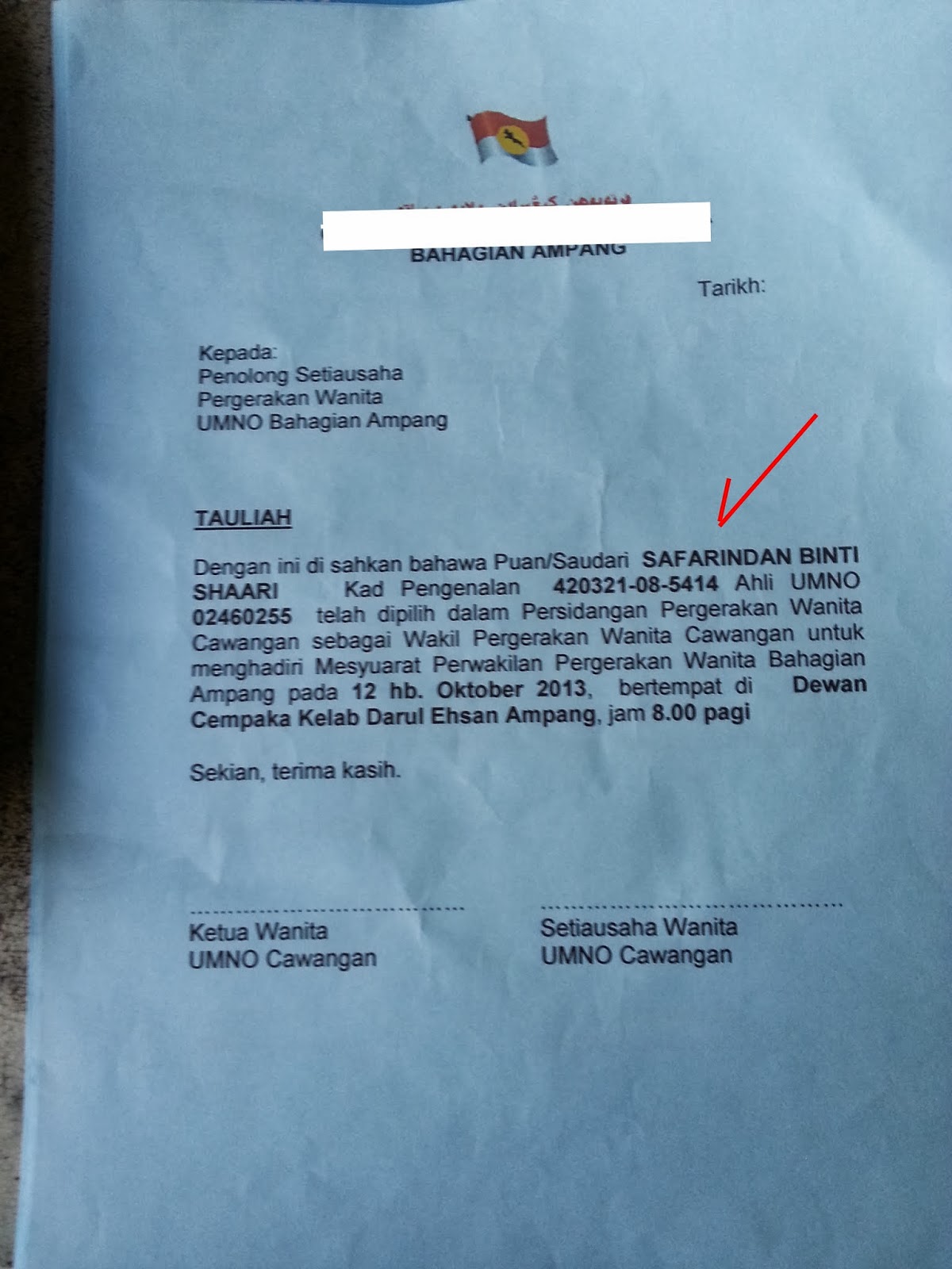 "SILAPMATA" di Umno Bahagian Ampang bermula.... @NajibRazak ...