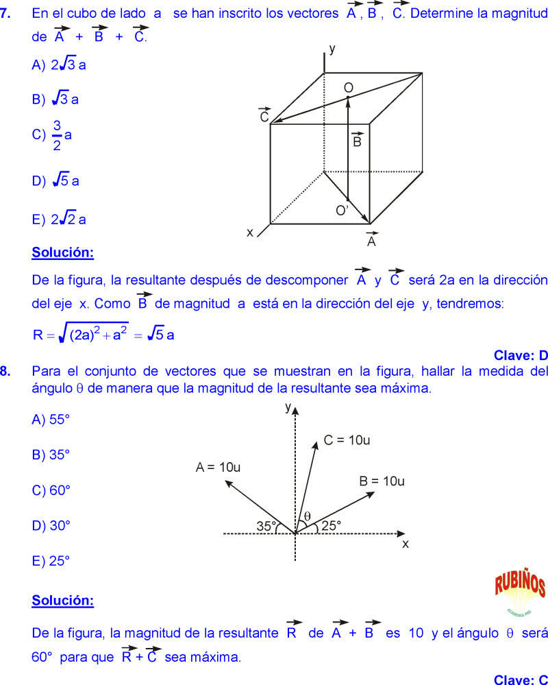 DESCOMPOSICIÓN RECTANGULAR DE UN VECTOR EJERCICIOS RESUELTOS PDF