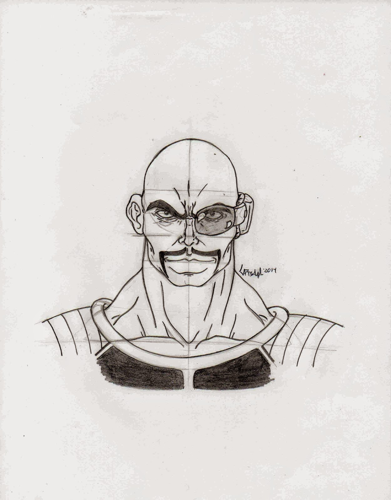 The Scorpion "Dibujo/Ilustración": Realistic Napa face sketch