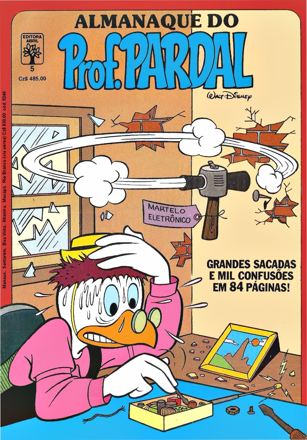 PR - GIBIS "Antigos": Almanaque Do Prof. Pardal - (1ª Série) - Ed. Abril