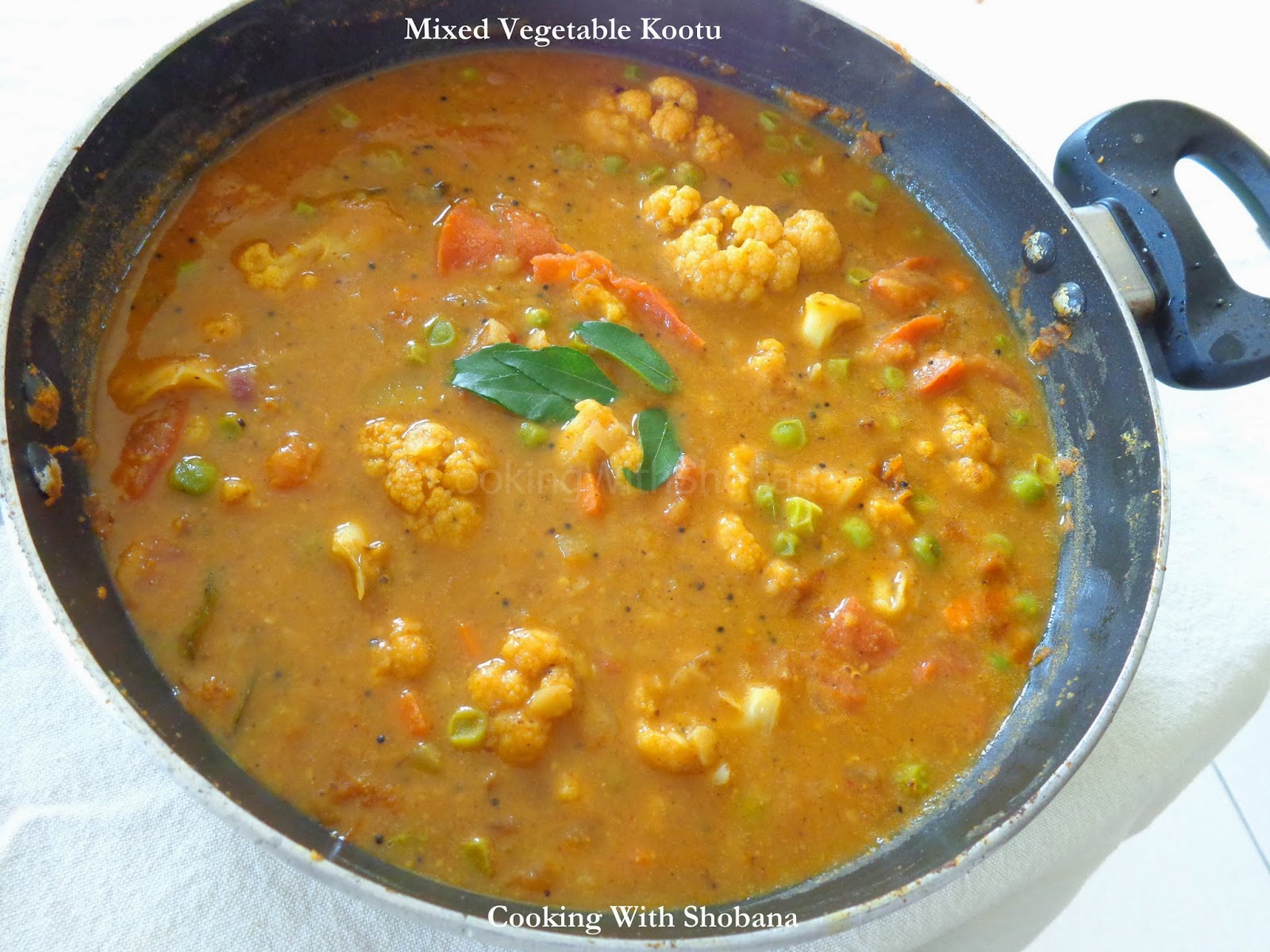 Cooking With Shobana : MIXED VEGETABLE KOOTU