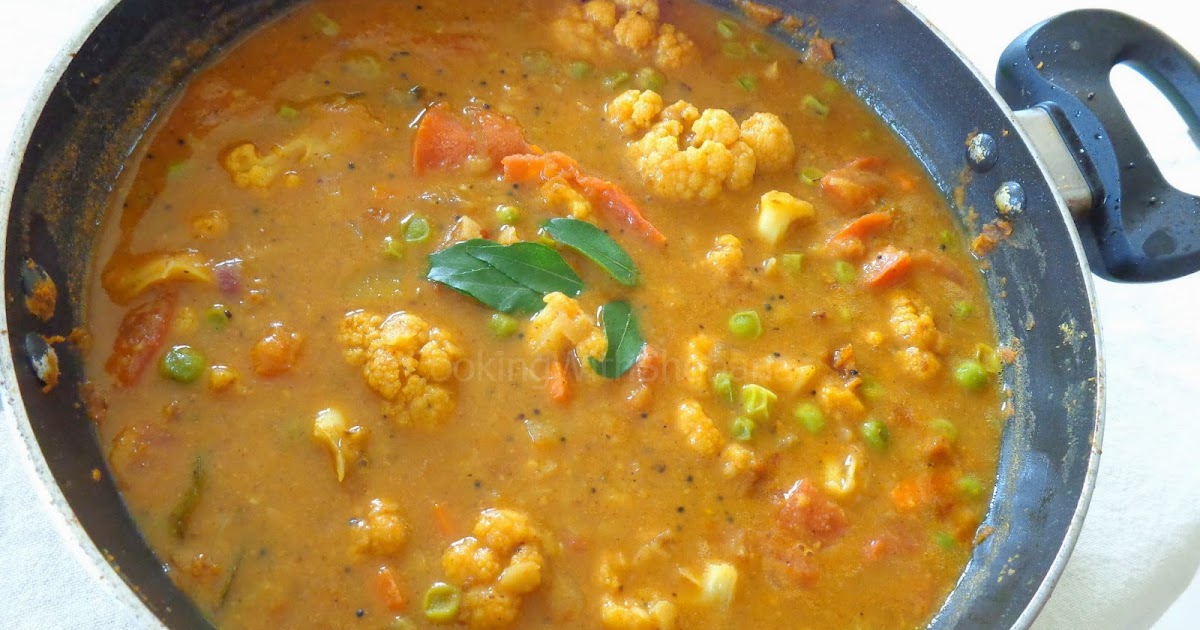 Cooking With Shobana : MIXED VEGETABLE KOOTU