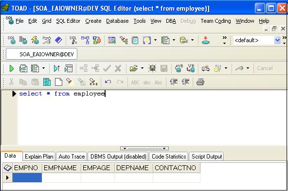 CRUD operations with the Entity variable – Oracle SOA Suite