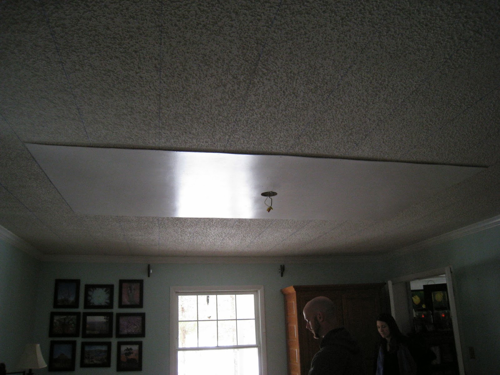 Repurposed For Life: RE-DOING ANOTHER POPCORN CEILING