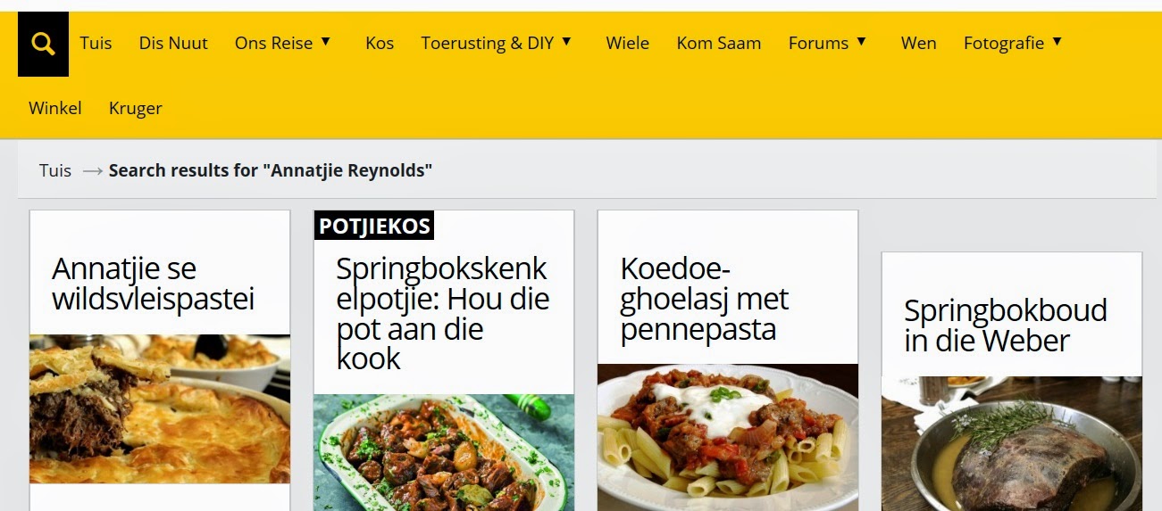 Kook en Kuier in die Karoo: Weg se werf. Paar lekker resepte daar