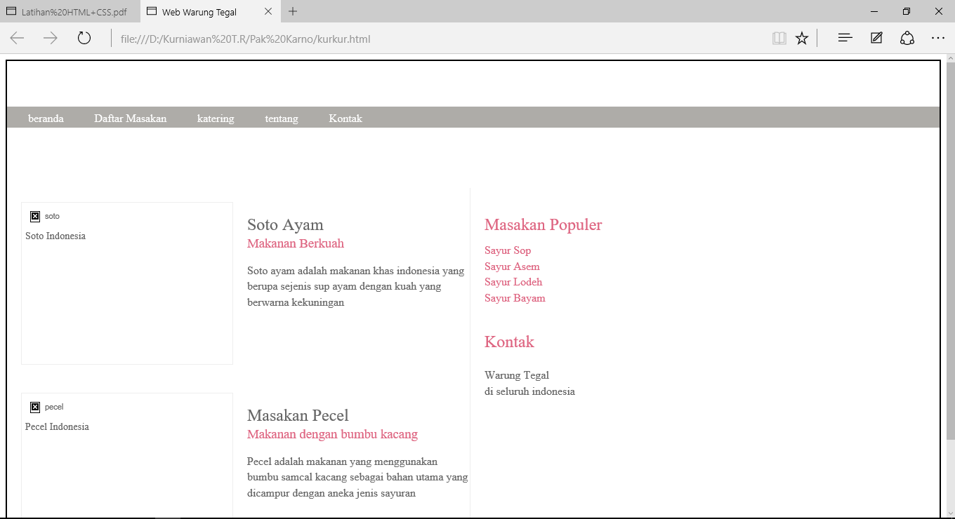 Membuat Desain Web dengan HTML dan CSS