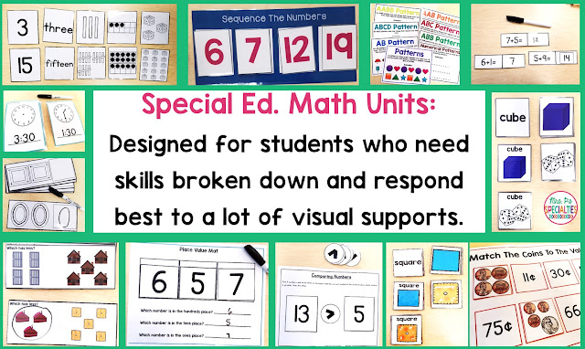 Small Group Instruction In Special Education: Math · Mrs. P's Specialties