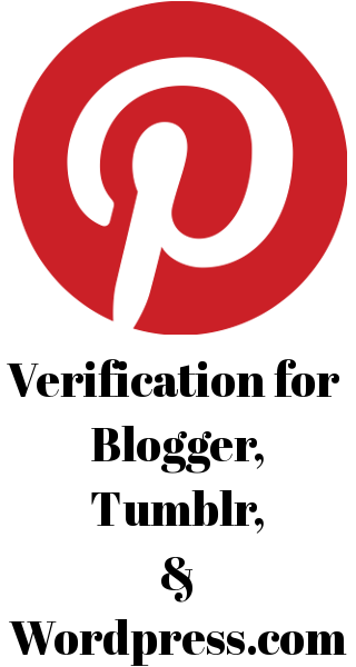 Code it Pretty: Pinterest Verification for Blogger, Tumblr, & Wordpress.com