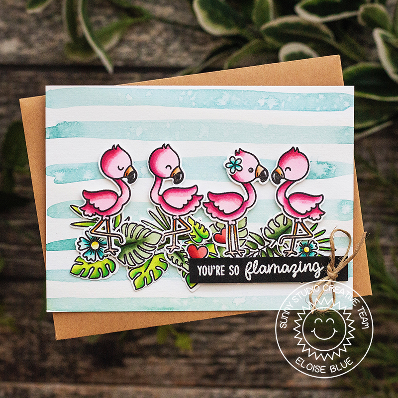 Sunny Studio: Fabulous Flamingos Cards with Eloise and Leanne